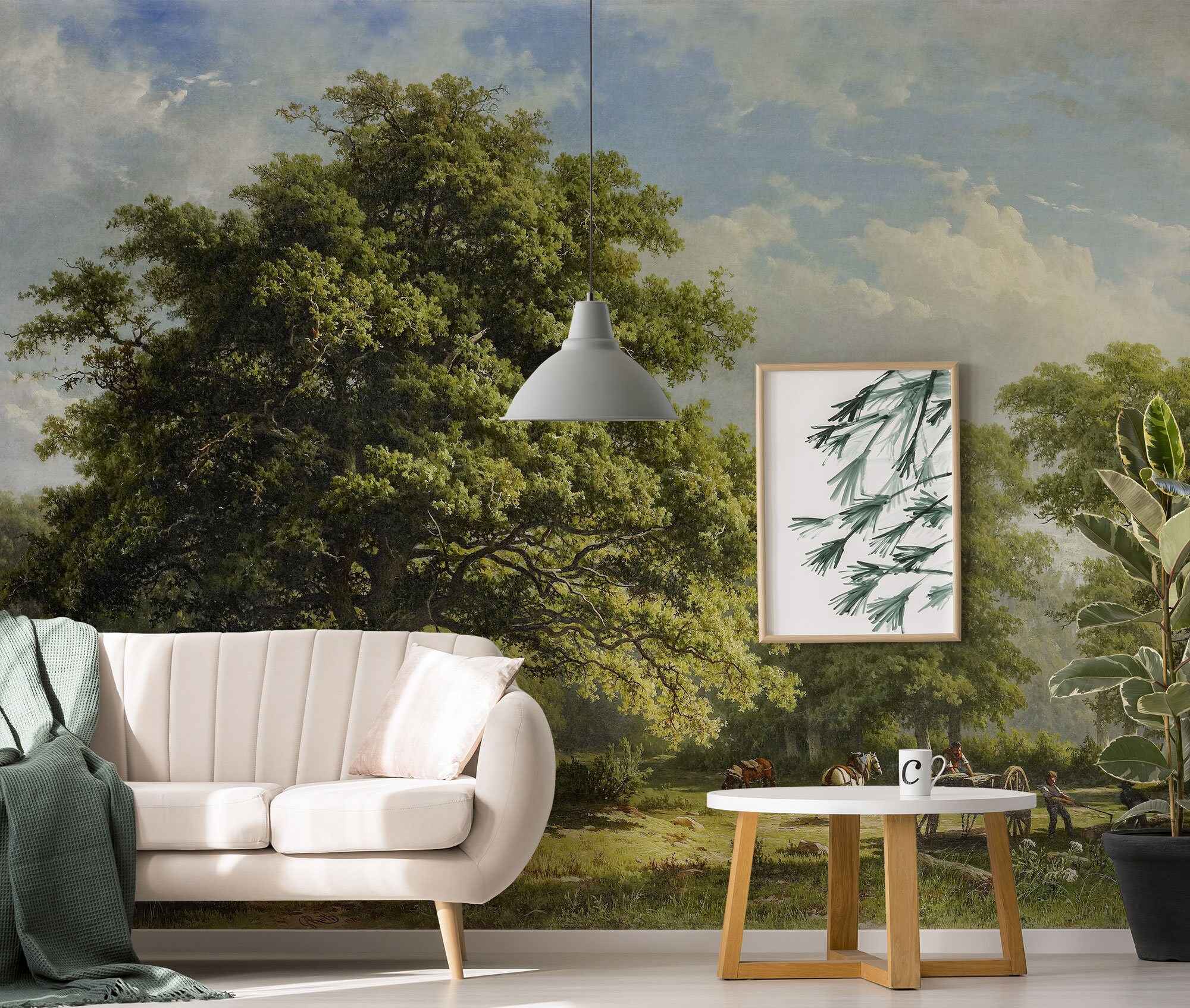 Green Nature Landscape Wallpaper Self Adhesive Peel and - Etsy