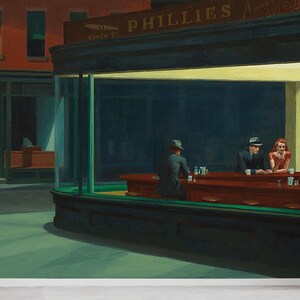 The Nighthawks Wall Mural by Hopper, Peel and Stick Wallpaper, Self ...