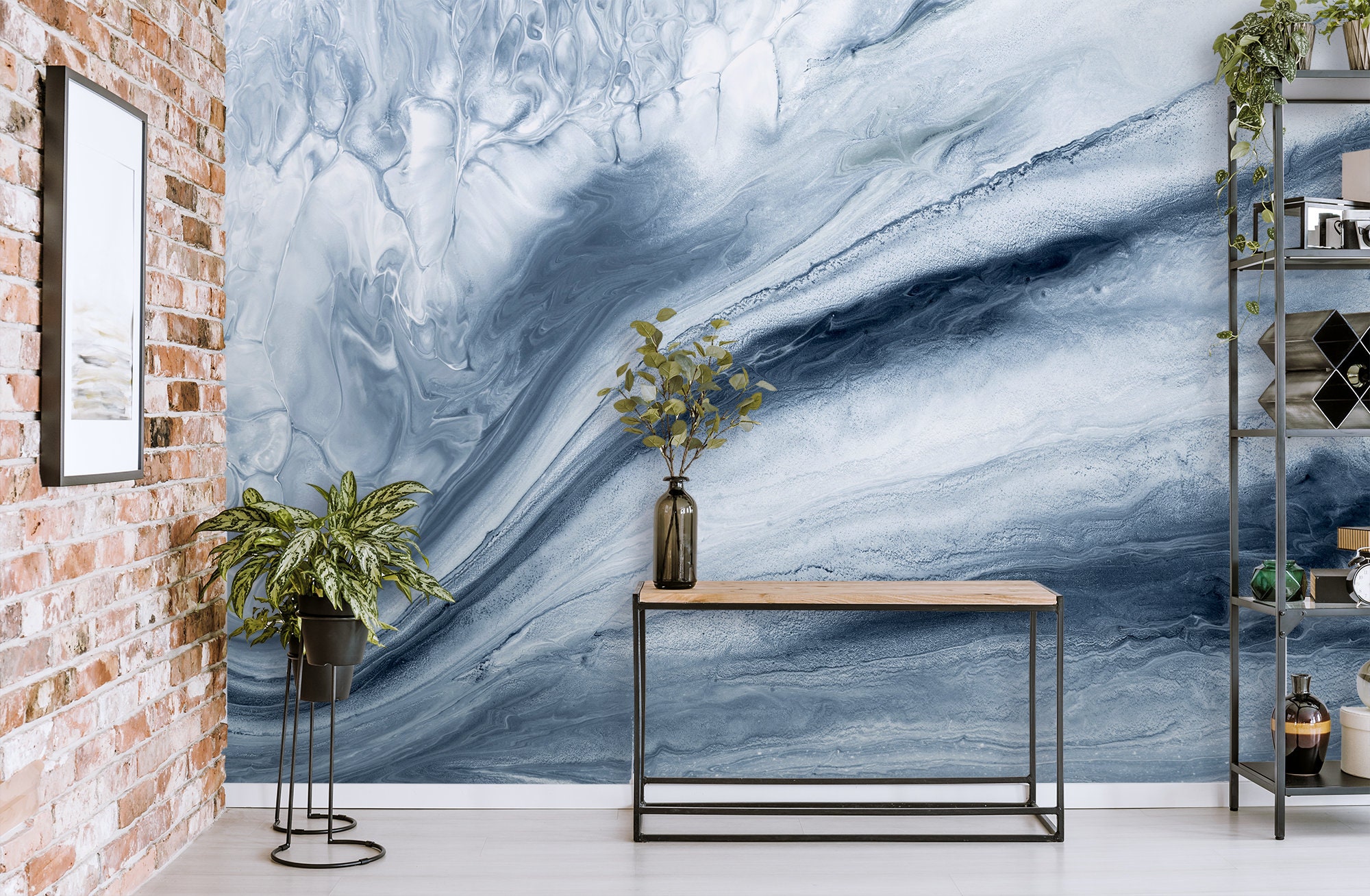 Creative Abstract Wall Mural, Peel and Stick Wallpaper, Acrylic ...