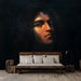Vintage Art Wall Mural, Man Portrait Painting, Self Adhesive Wallpaper ...