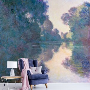 Impressionist Painting Wall Mural, Self Adhesive Wallpaper, Monet ...