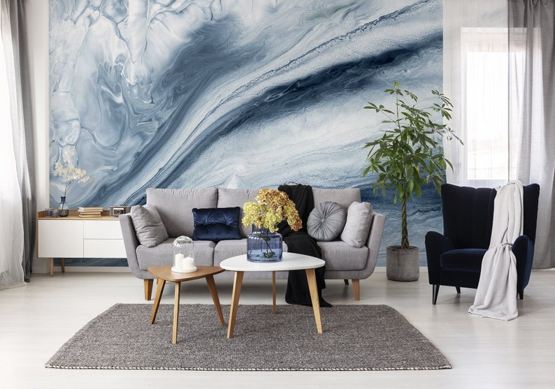 Creative Abstract Wall Mural, Peel and Stick Wallpaper, Acrylic ...