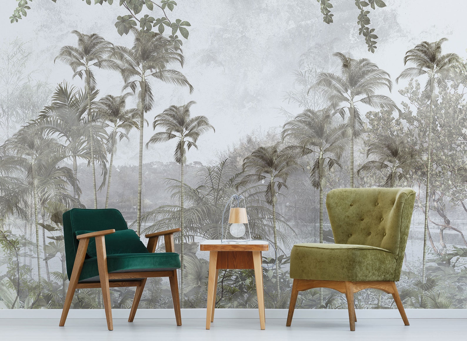 Tropical Forest Wallpaper Mural Self Adhesive Wallpaper - Etsy