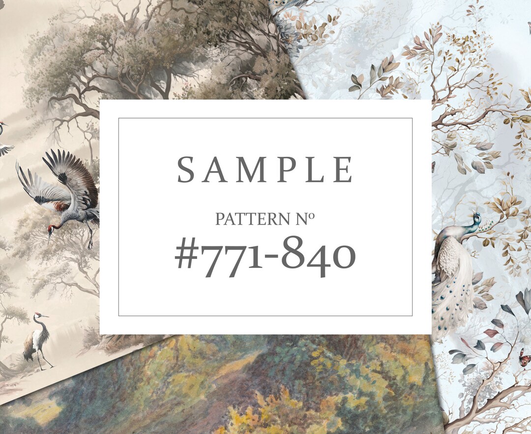 Sample of Pattern 771-840, Self Adhesive or Traditional Wallpaper ...
