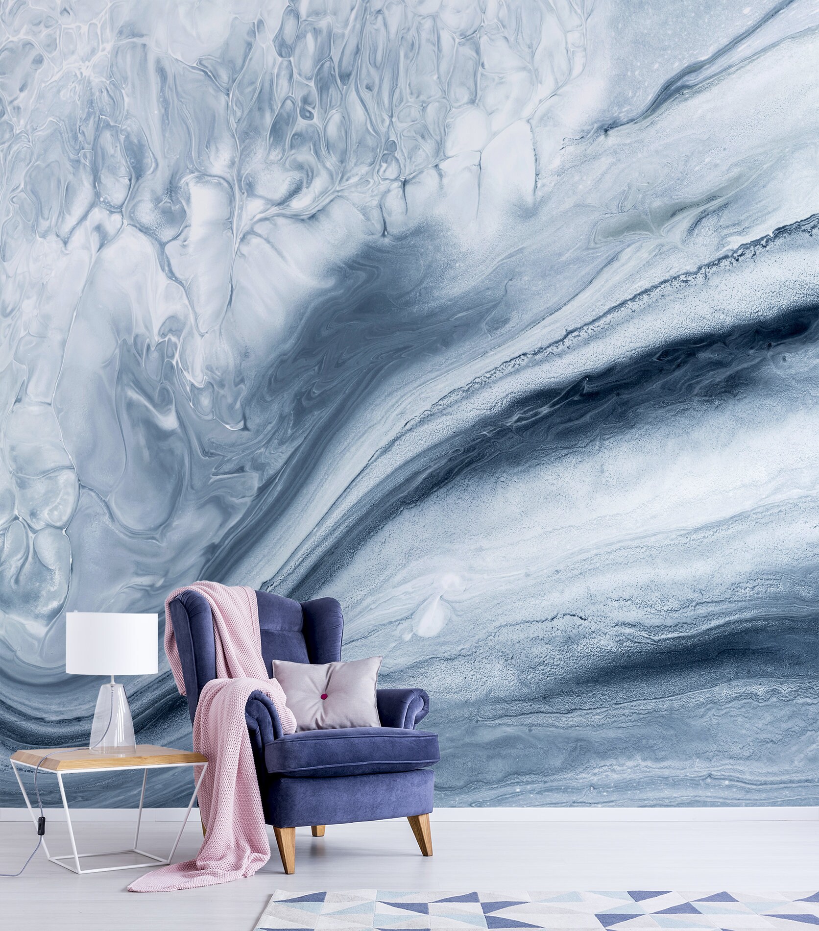 Creative Abstract Wall Mural, Peel and Stick Wallpaper, Acrylic ...