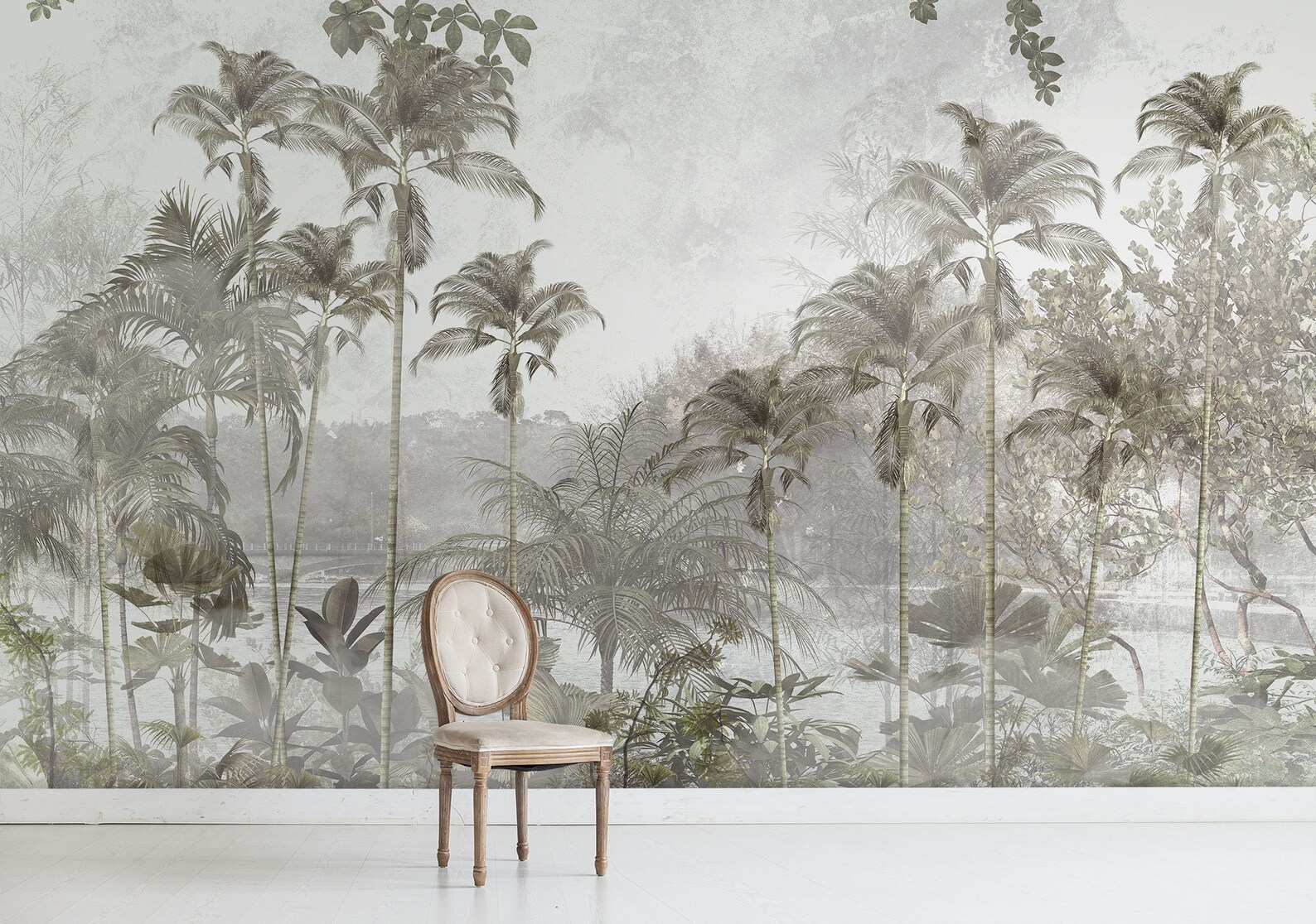 Tropical Forest Wallpaper Mural, Self Adhesive Wallpaper, Custom ...
