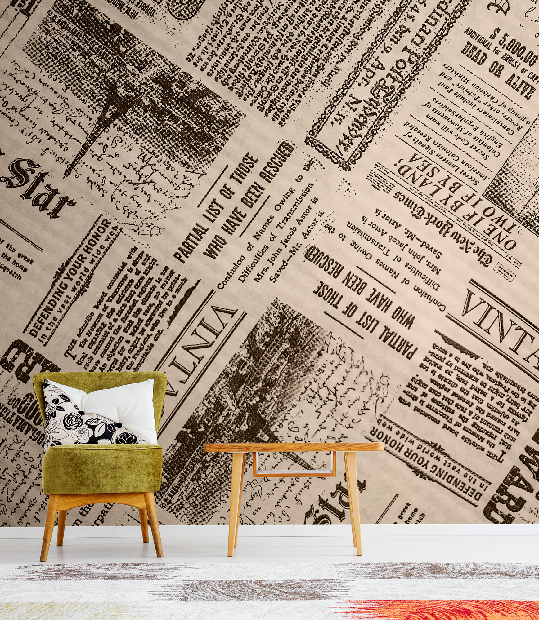Newspaper Wallpaper For Walls