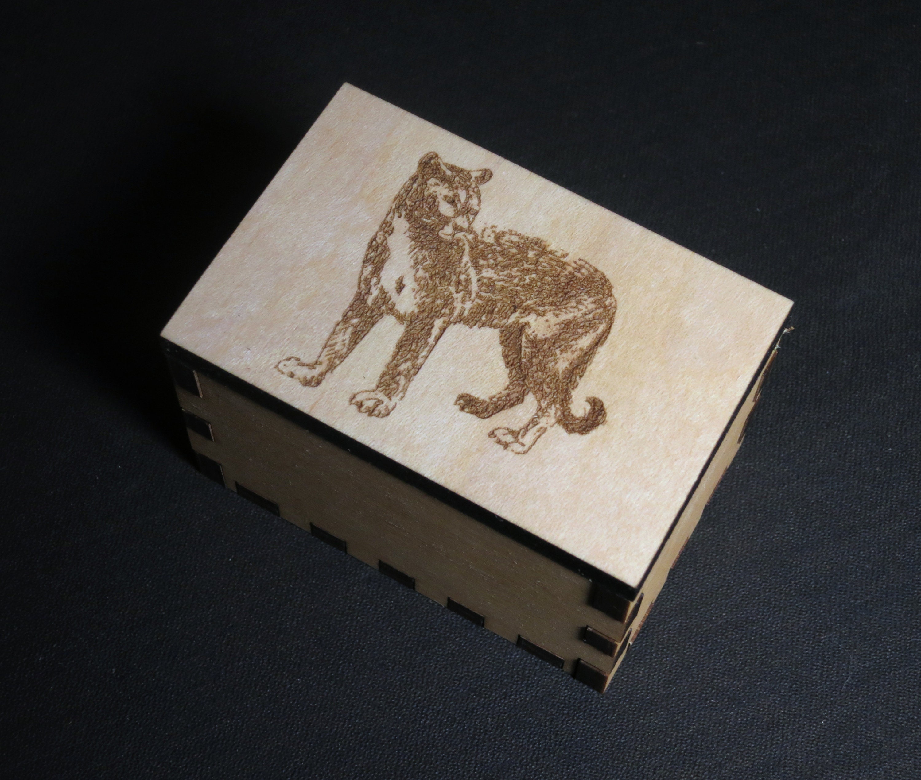 Mountain Lion Box Engraved Spirit Animal Totem Animal Power | Etsy