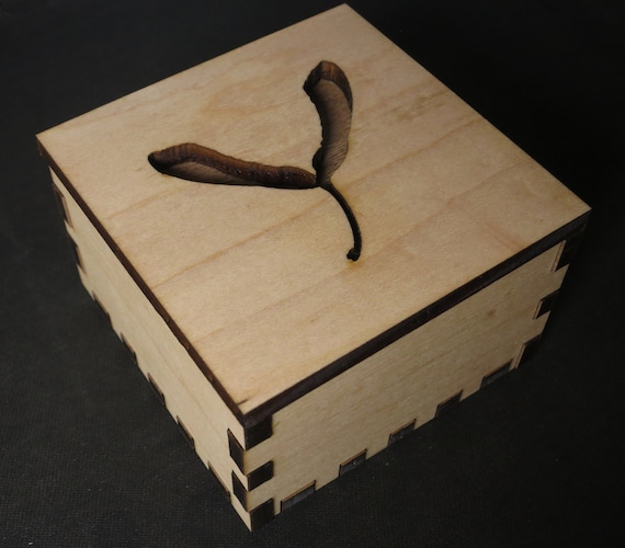 Maple Seed Wooden Box Samara Box Wooden Box Jewelry Box - Etsy