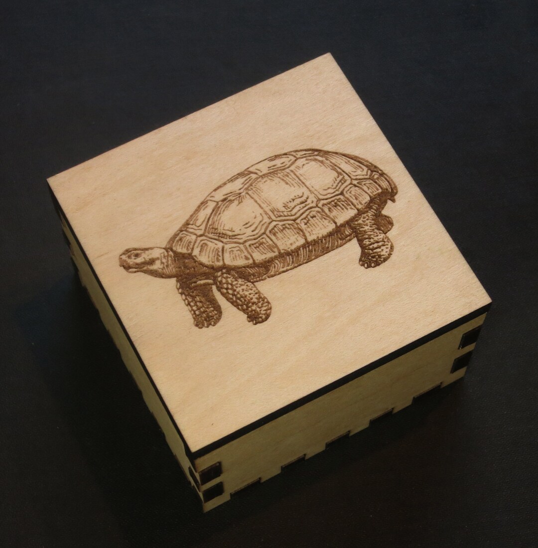 Turtle Box Engraved, Spirit Animal, Totem Animal, Power Animal, Turtle ...