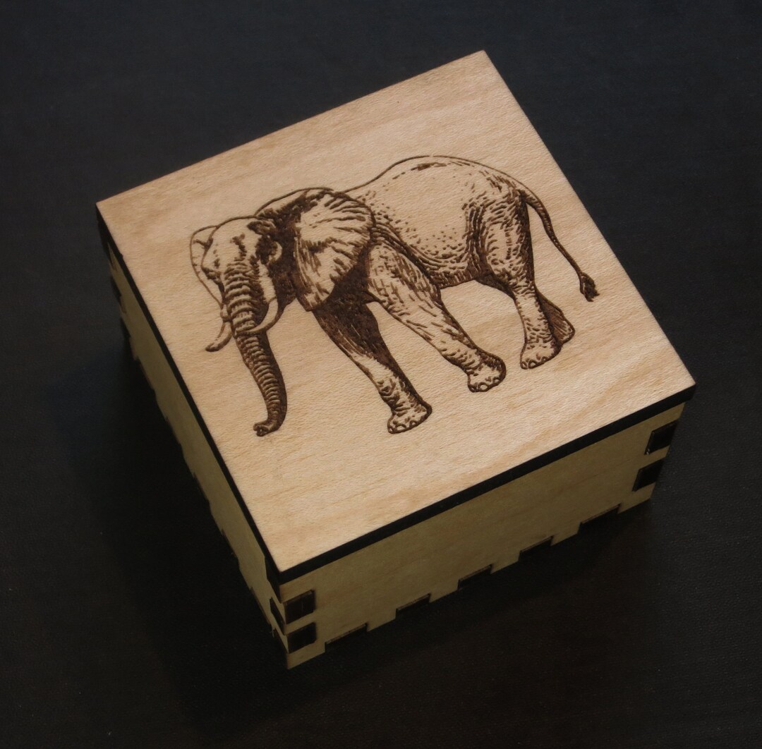 Elephant Box Engraved, Spirit Animal, Totem Animal, Power Animal ...