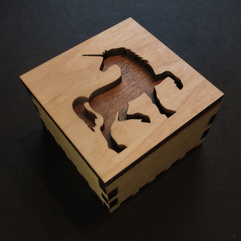 Unicorn Box - Etsy