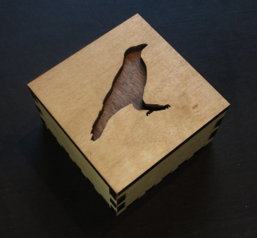 Crow Wooden Box, Spirit Animal, Totem Animal, Power Animal, Crow Spirit ...