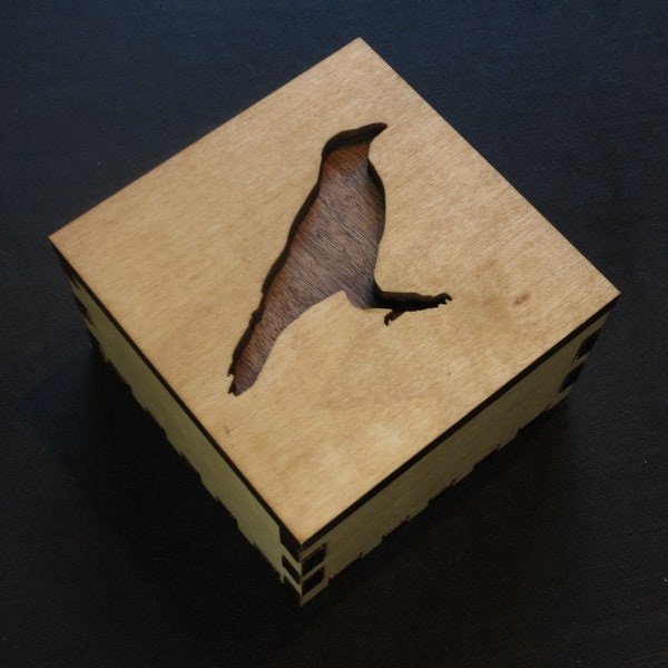 Wooden Crow - Etsy
