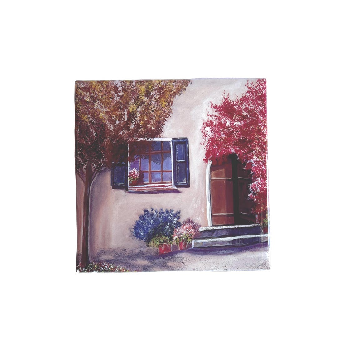 Welcome Home!, Landscape, Art Tile, Ceramic, Canvas, Wall Tile Art ...