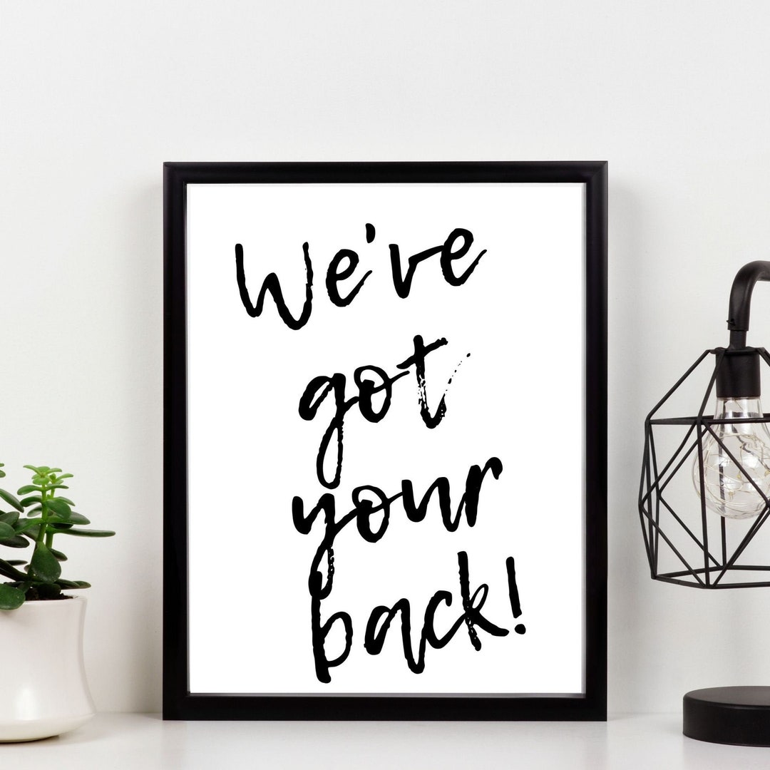 We've Got Your Back Printable Artwork Digital Print Chiro Wall Art ...