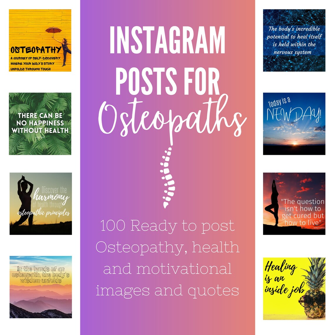 100+ Osteopathy Instagram Social Media, Osteo Quote Posts, Osteopath ...