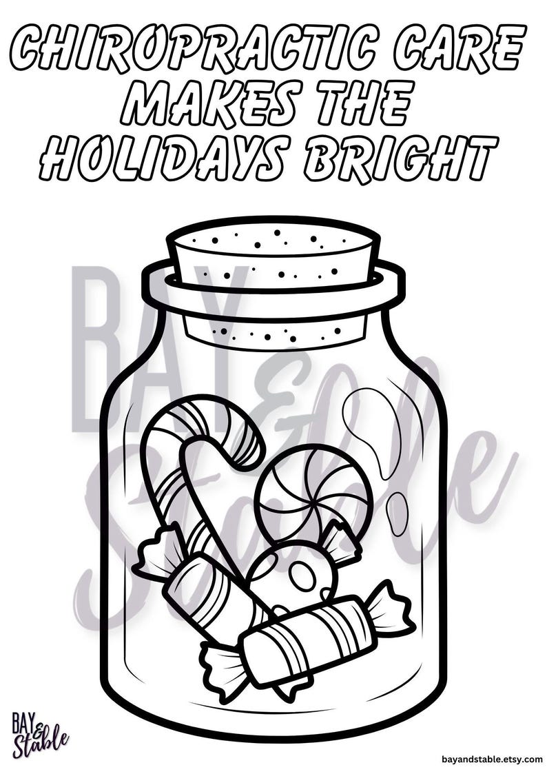Chiropractic Christmas Colouring Pages, Chiropractor Xmas Colouring ...