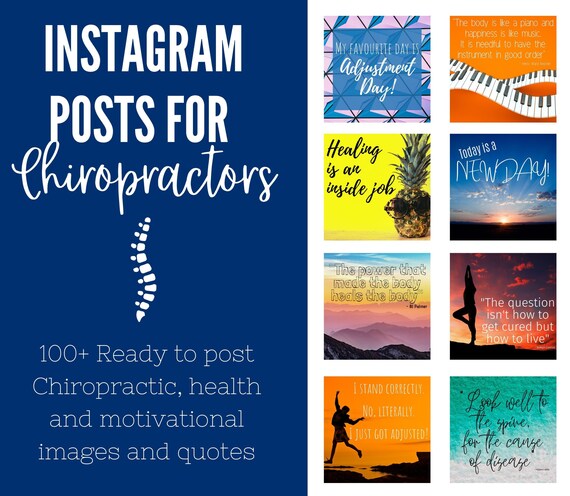 100 Chiropractic Instagram Social Media Quote Posts Bundle - Etsy