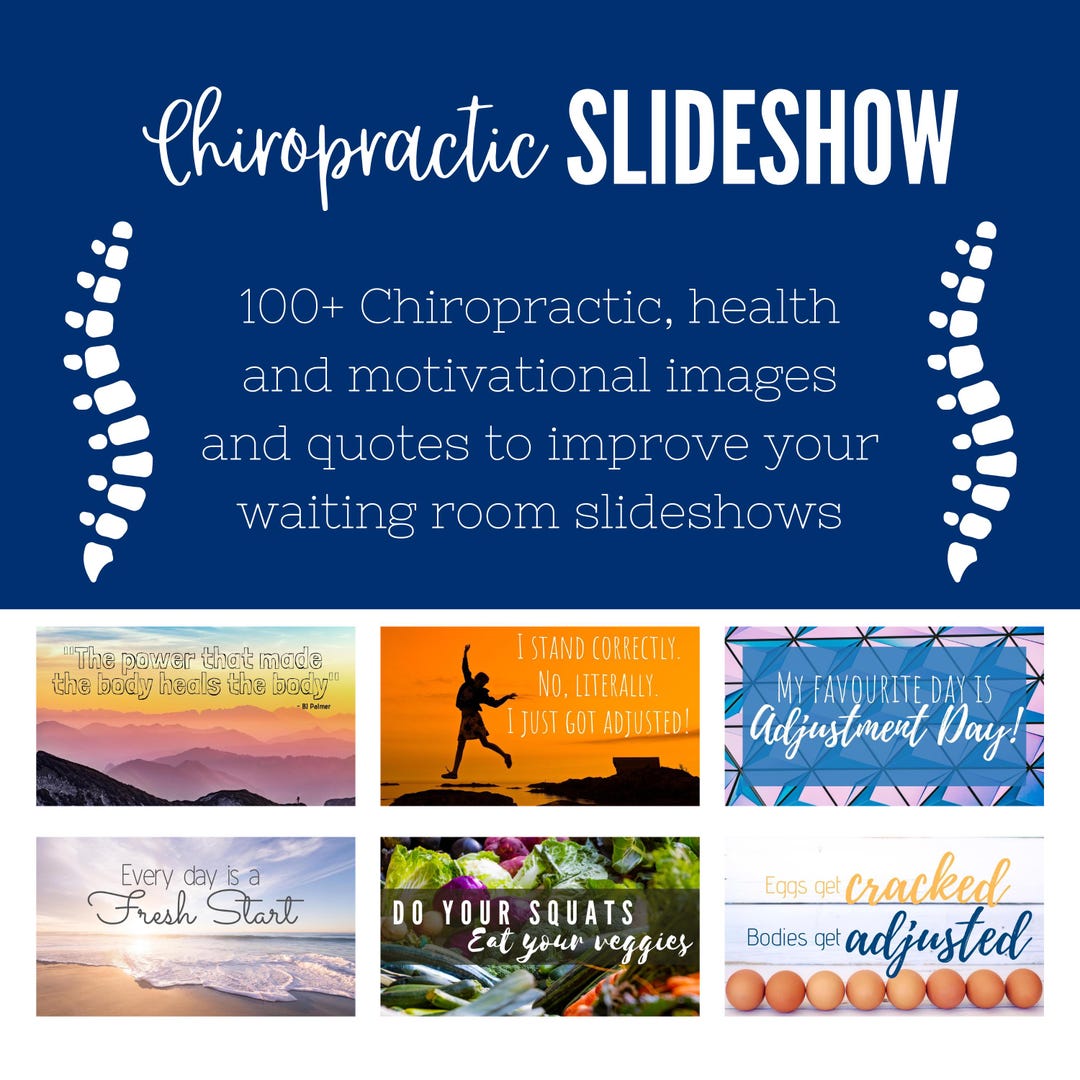 Chiropractic Slideshow Presentation | 100+ Quote Slides for Waiting ...