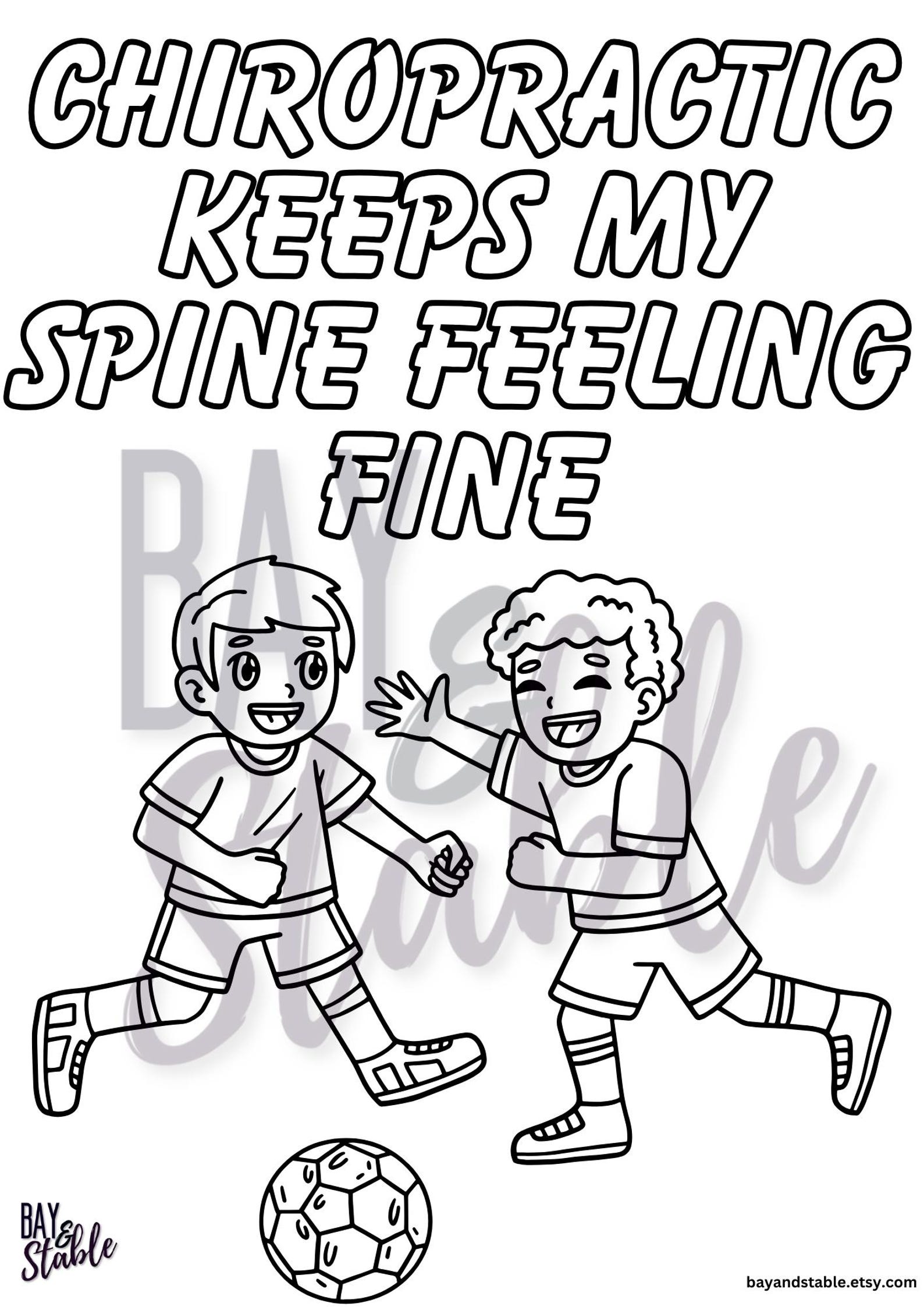 Chiropractic Colouring Pages, Chiropractor Coloring Pages, Kids ...