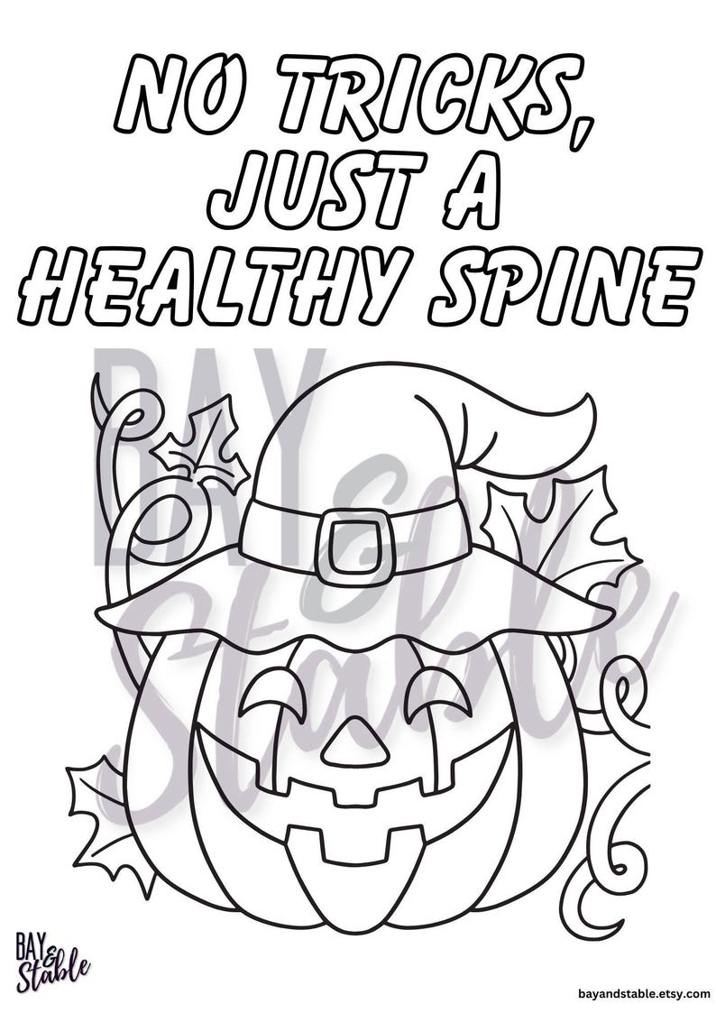 Chiropractic Halloween Colouring Pages, Chiropractor Coloring Pages ...