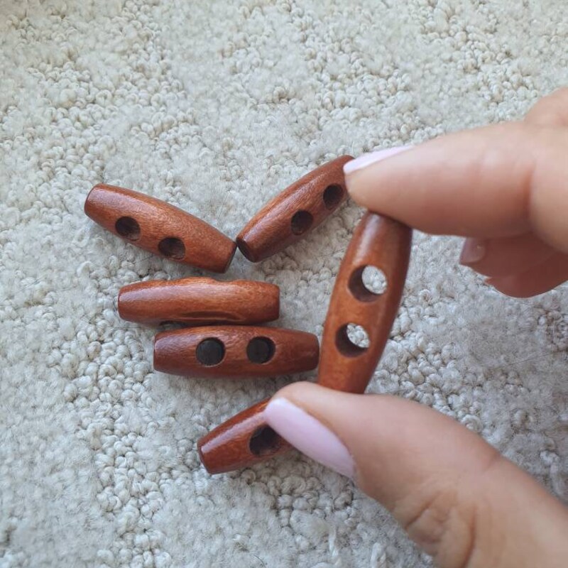 30mm Wood Buttons - Etsy