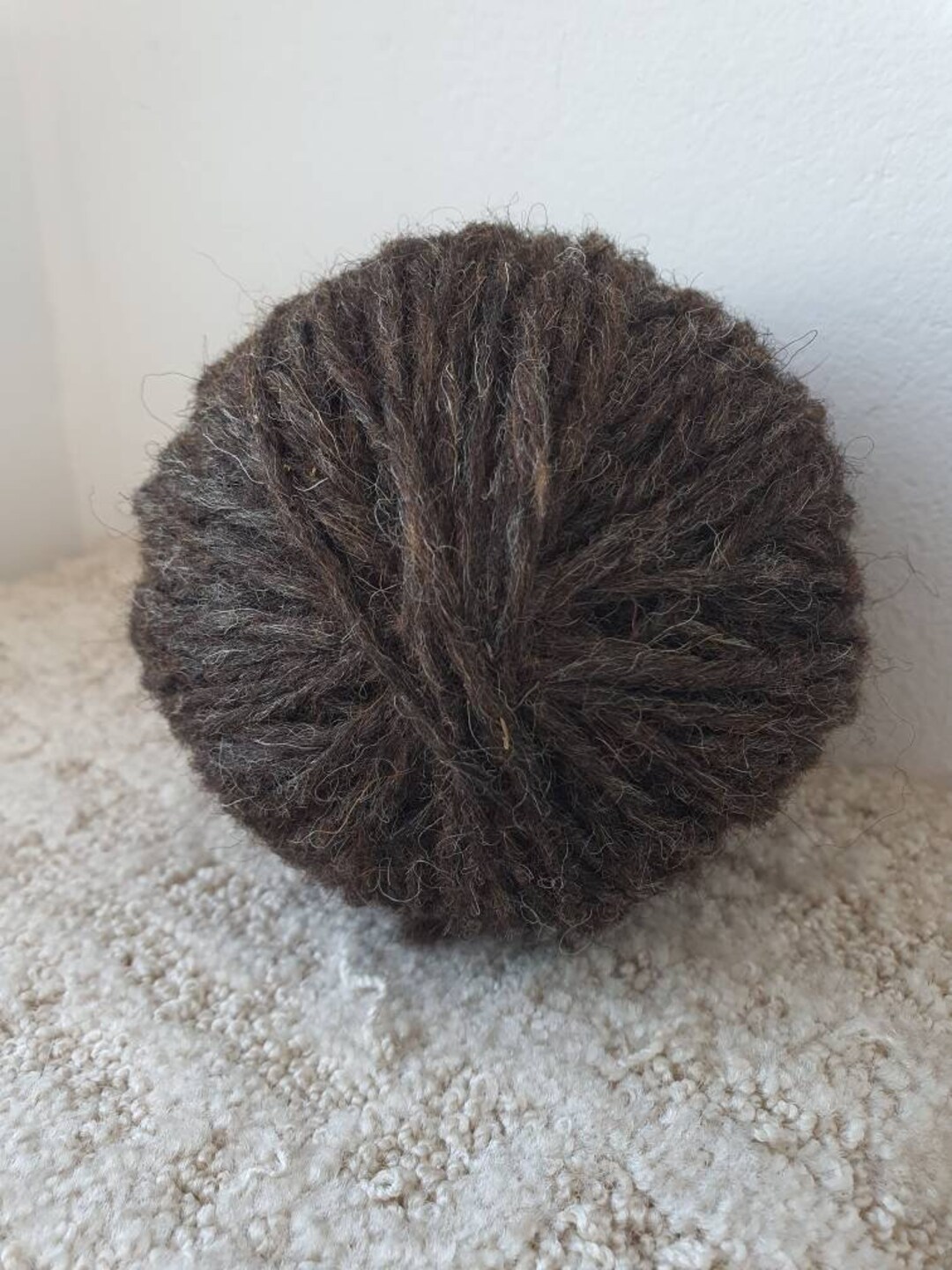 2 PLY Natural Sheep Wool 100 %undyed Natural Brown Weight Wool Yarn ...