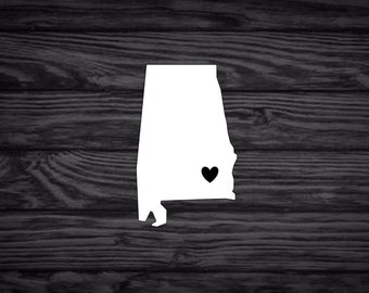 Alabama State Decal - Etsy