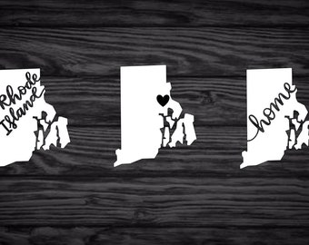 Rhode Island State Decal / Rhode Island Sticker / Rhode Island - Etsy