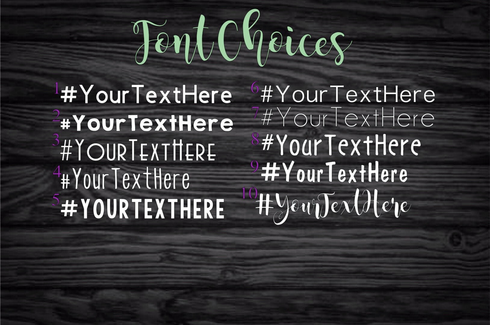 Custom Hashtag Decal Custom Decal Hashtag | Etsy