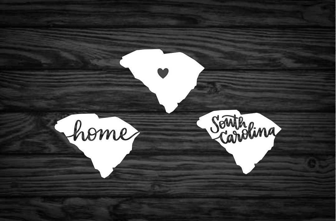 South Carolina State Decal With Heart | Home | SC / South Carolina ...