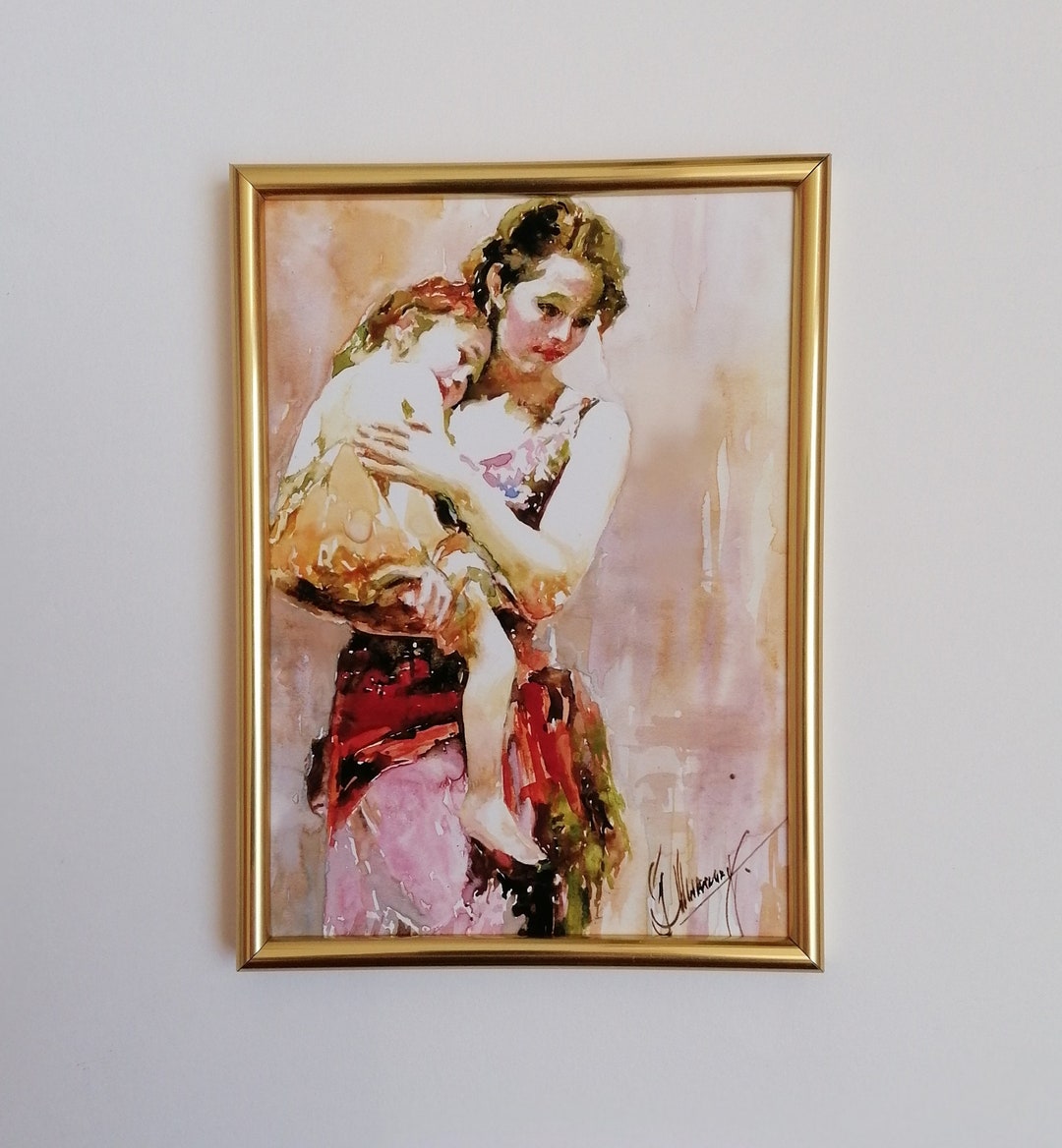 Portrait Watercolor Print, Art Portrait, Wall Decor, Living Room Wall ...