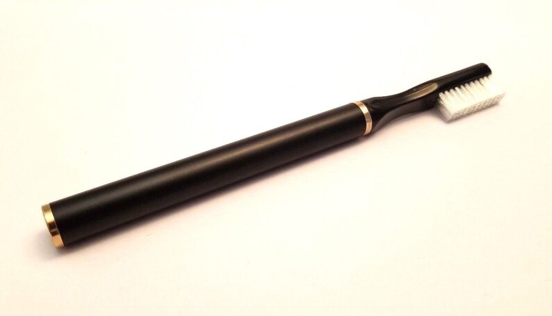 New Fun BLACK GOLD Vintage Designer Toothbrush by Alan Stuart New York ...