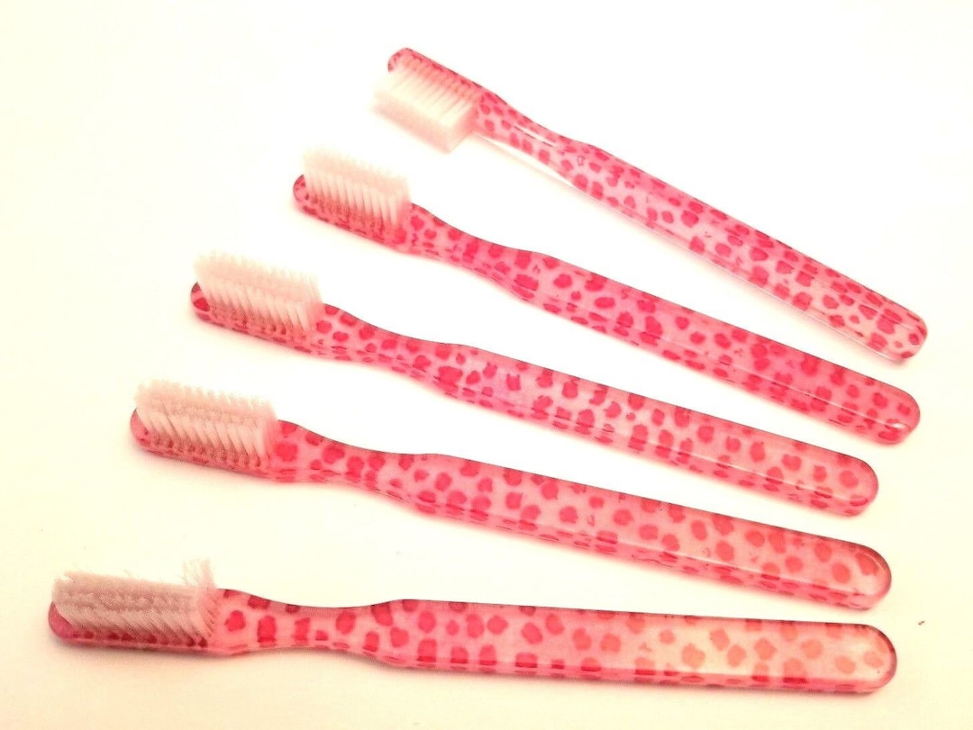 New Fun PINK LEOPARD Vintage Designer Toothbrushes by Alan Stuart New ...