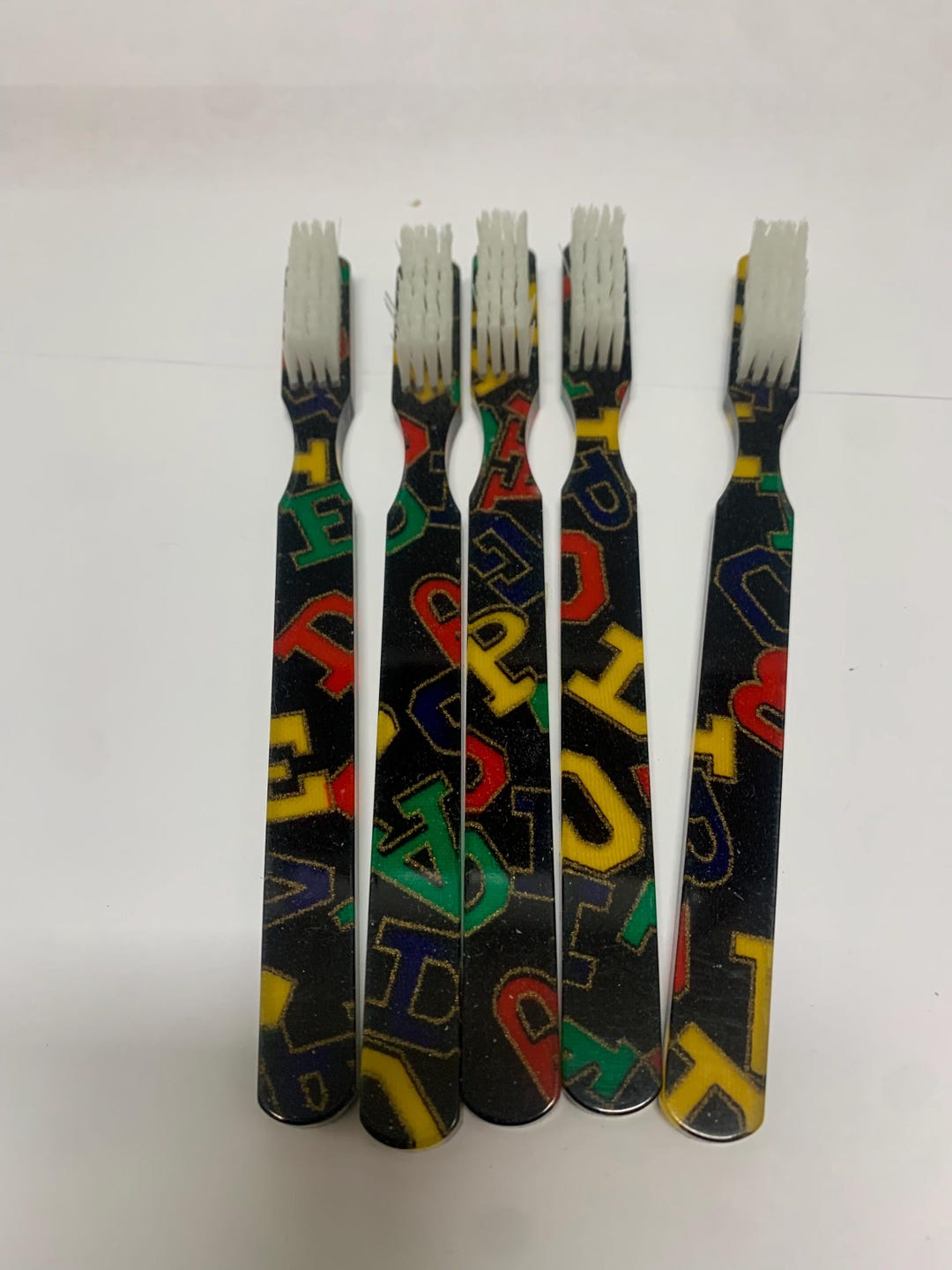 5-PACK FUN Vintage NEW Designer Toothbrush by Alan Stuart - Etsy