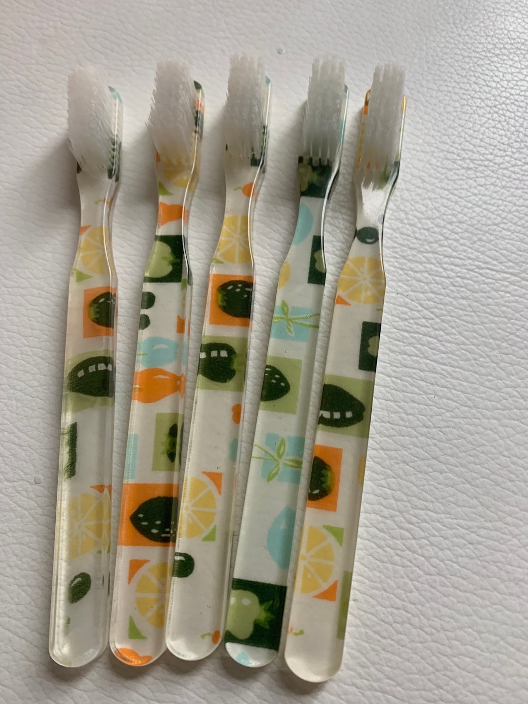 New Fun SUMMER FRUIT Vintage Designer Toothbrushes by Alan Stuart New ...