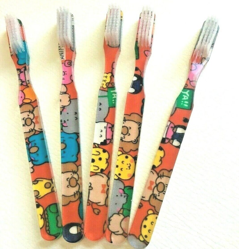 New Fun ANIMAL CARTOON Vintage Designer Toothbrushes by Alan Stuart New ...