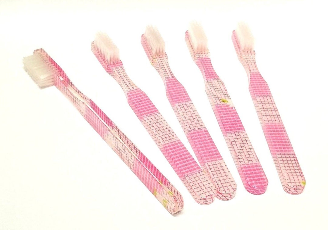 New Fun PINK DAISY Vintage Designer Toothbrushes by Alan Stuart New ...