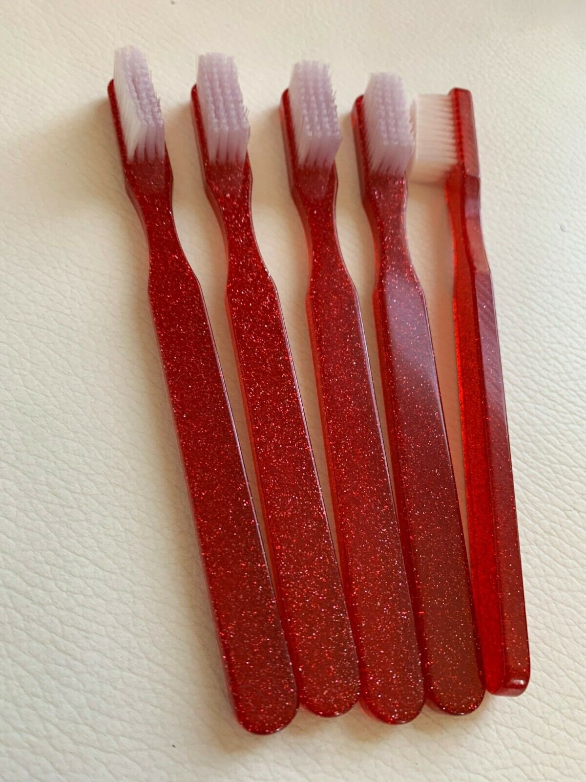 New Fun RED SPARKLE Vintage Designer Toothbrushes by Alan Stuart New ...