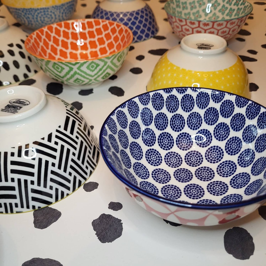 Colourful Ceramic Bowls, Decorative Bowls, Serving Bowls, Dish Set ...