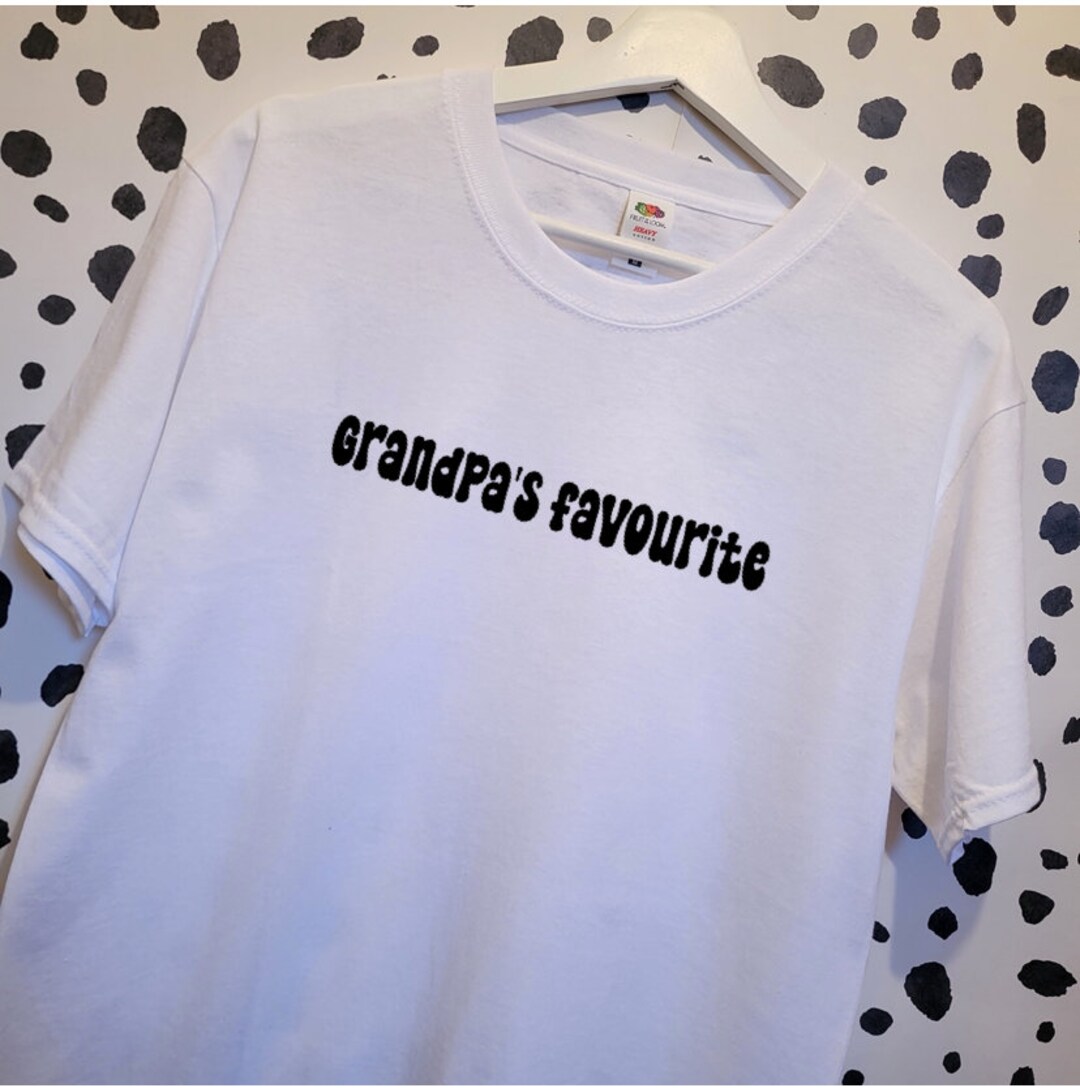 Grandpa's Favourite, Favourite Grandchild, Grandkid Gifts, Funny Tee ...