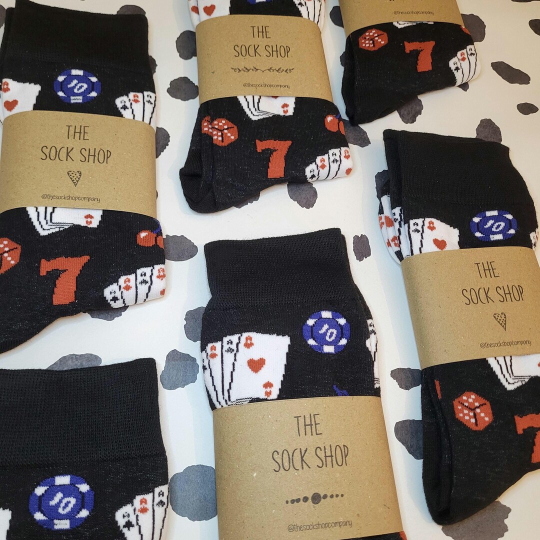 Poker Men’s Socks | Fun Novelty Gift | UK Size 6–8 - Etsy