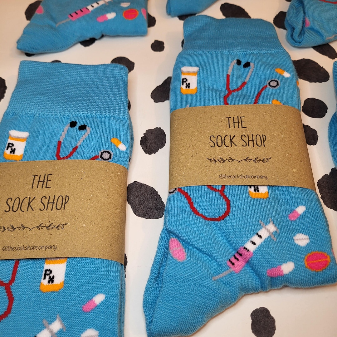 Nurse Socks, Nurse Gifts, Doctor Gifts, Fun Socks, Funny Socks, Crew ...