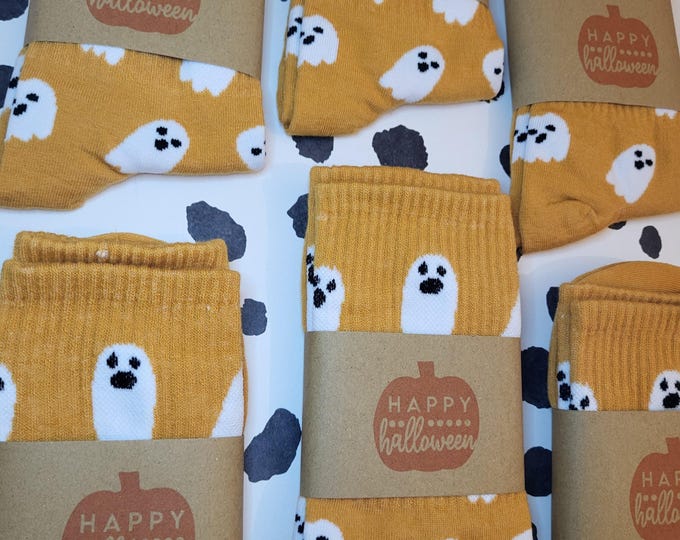 Happy Halloween, Halloween Socks, Ghost Socks, Spooky Season, Halloween ...