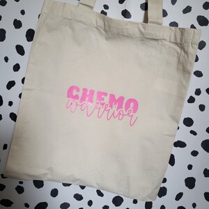 Chemo Warrior, Tote Bag, Chemo Warrior Tote, Treatment Bag, Hospital ...