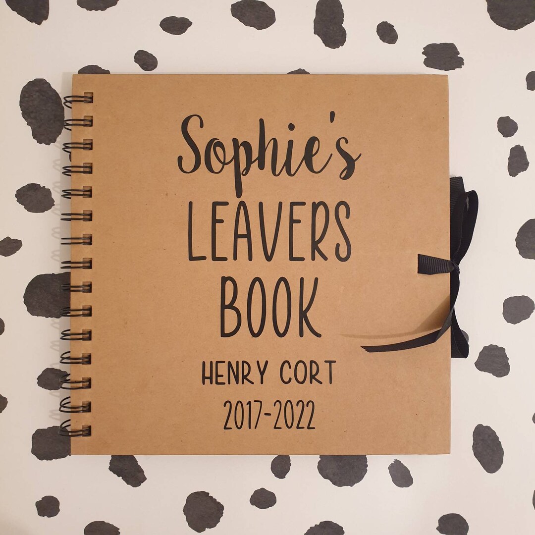School Leavers Book Personalised Year Book Personalised - Etsy.de