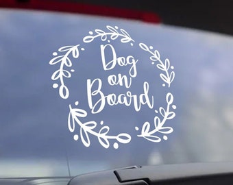 Pet on Board Decal / Dog on Board / Sticker / Temperature Controlled ...