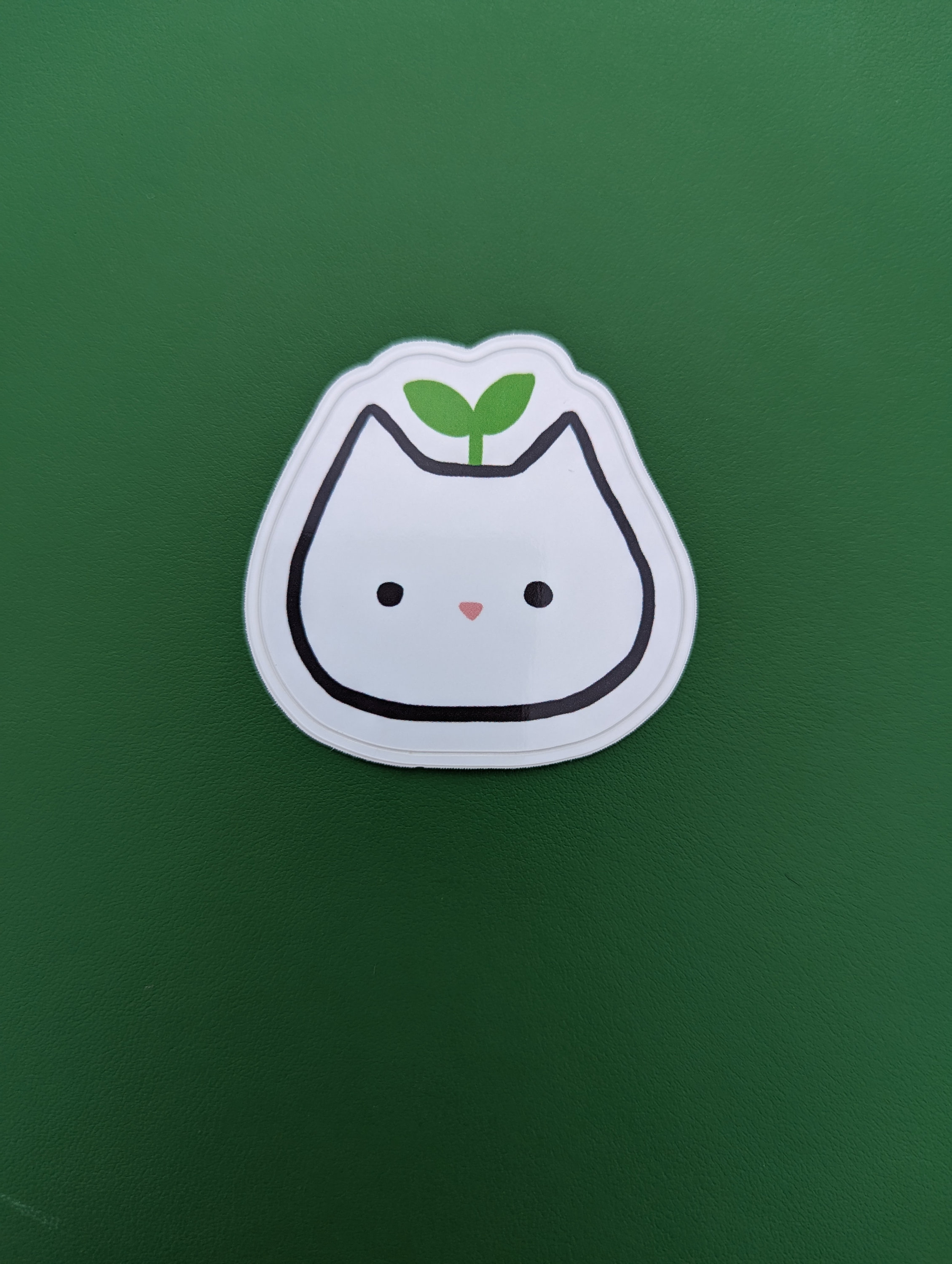 Sprout Cat Sticker - Etsy