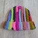 Scrap Yarn, Striped, Wool Crochet Beanie - Etsy